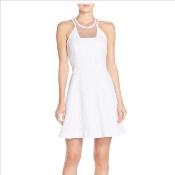 Lilly Pulitzer | Dresses | Lilly Pulitzer Elsie White Textured Mesh ...